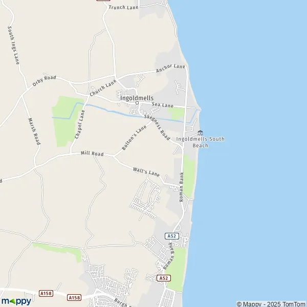 Map Ingoldmells: map of Ingoldmells (PE25 1) and practical information