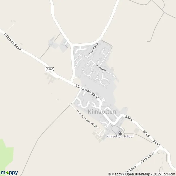 Map Kimbolton: map of Kimbolton (PE28 0) and practical information