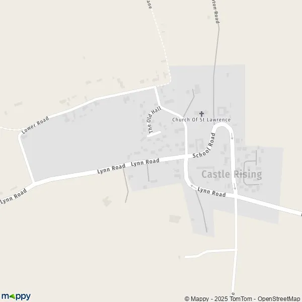 Map Castle Rising: map of Castle Rising (PE31 6) and practical information