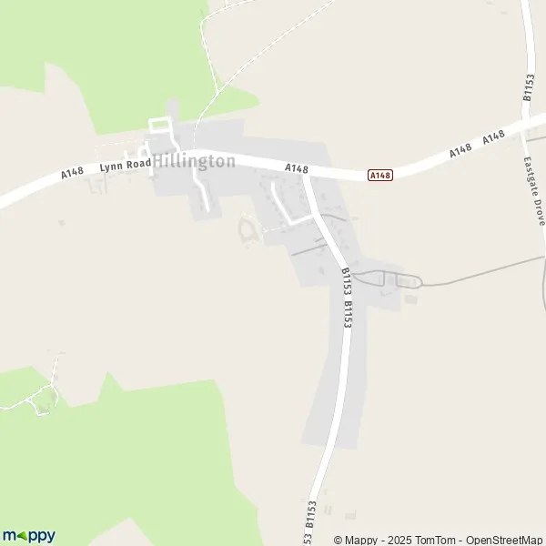 Map Hillington: map of Hillington (PE31 6) and practical information