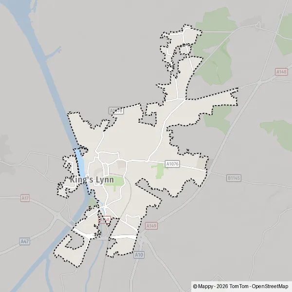 Map King's Lynn and West Norfolk: map of King's Lynn and West Norfolk ...