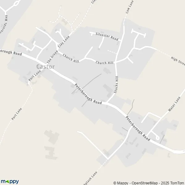 Map Castor: map of Castor (PE5 7) and practical information