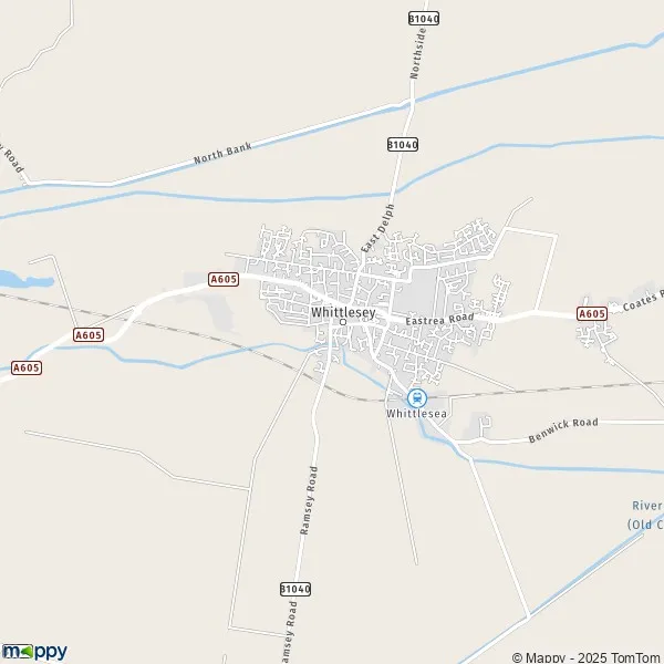 Map Whittlesey: map of Whittlesey (PE7 1) and practical information