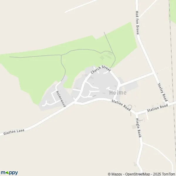 Map Holme: map of Holme (PE7 3) and practical information