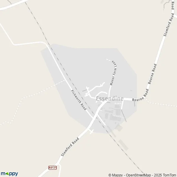 Map Essendine: map of Essendine (PE9 4) and practical information