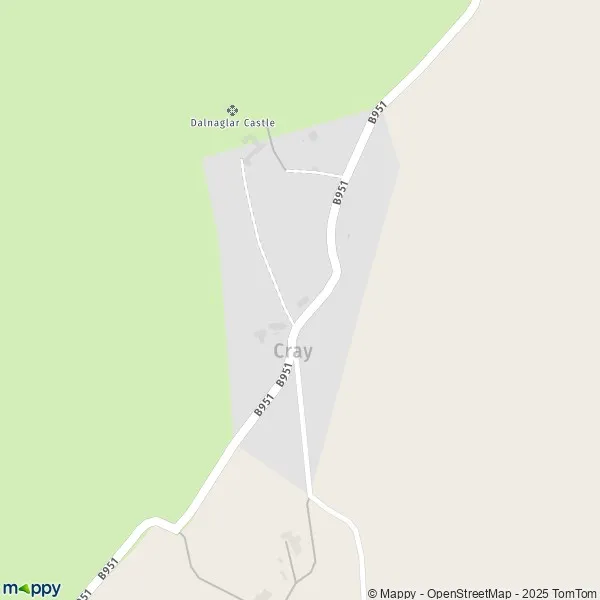 Map Cray: map of Cray (PH10 7) and practical information