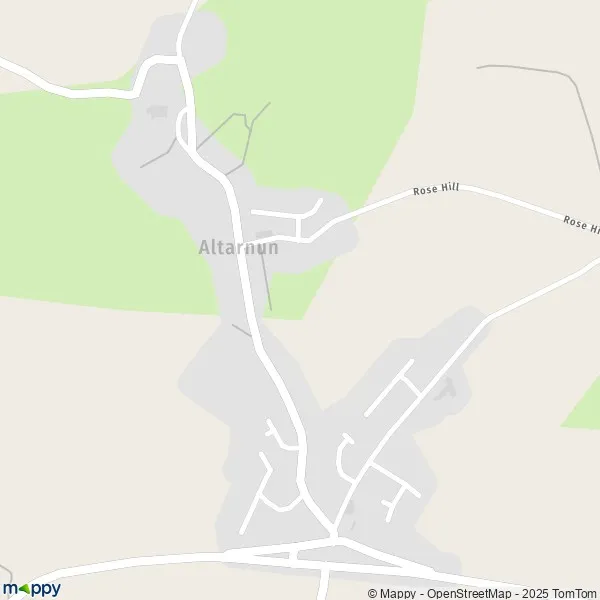 Map Altarnun: map of Altarnun (PL15 7) and practical information