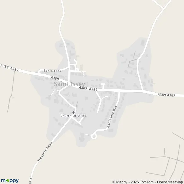 Map Saint Issey: map of Saint Issey (PL27 7) and practical information