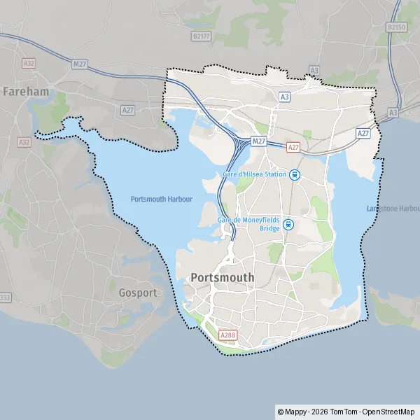 Map Portsmouth: map of Portsmouth (PO1 1) and practical information