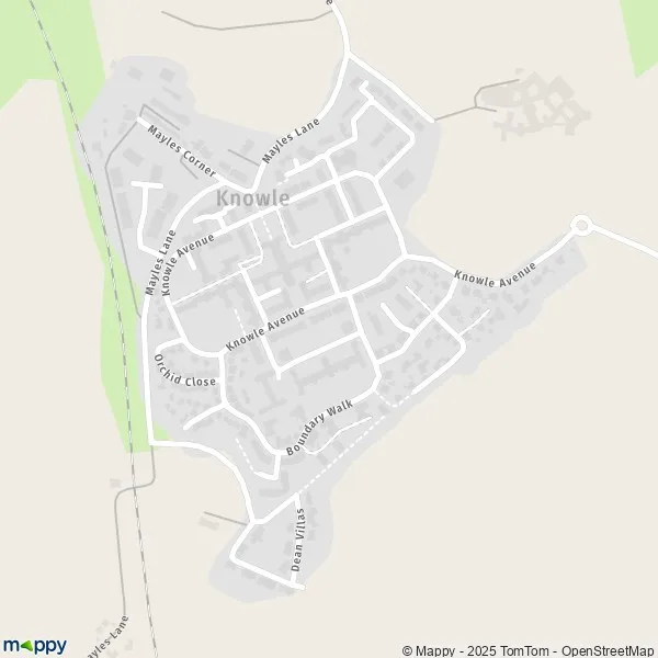 Map Knowle: map of Knowle (PO17 5) and practical information