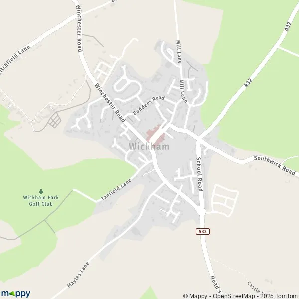 Map Wickham: map of Wickham (PO17 5) and practical information