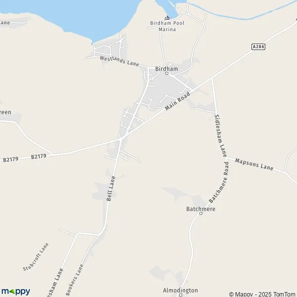 Map Birdham: map of Birdham (PO20 7) and practical information