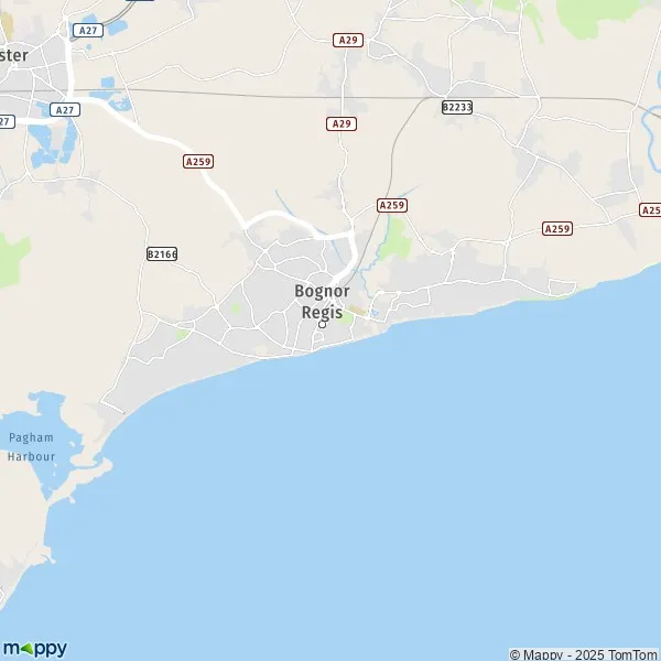 Map Bognor Regis: map of Bognor Regis (PO21 1) and practical information