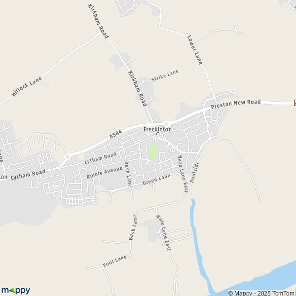 Map Freckleton: map of Freckleton (PR4 1) and practical information