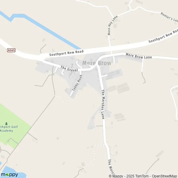 Map Mere Brow: map of Mere Brow (PR4 6) and practical information
