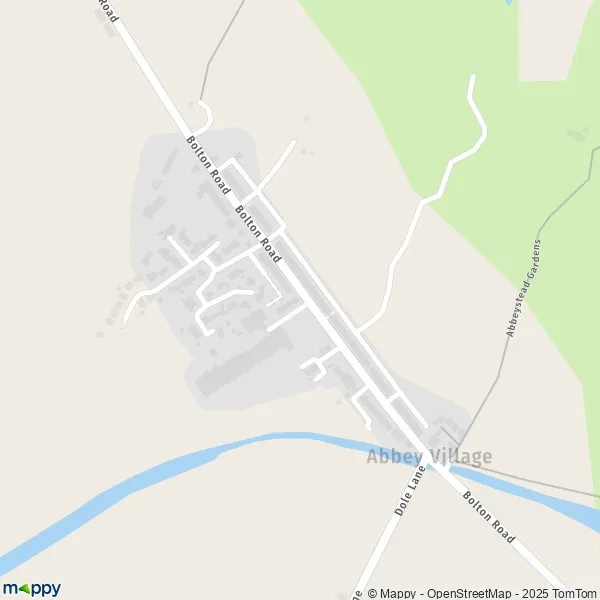 Map Abbey Village: map of Abbey Village (PR6 8) and practical information
