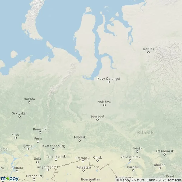 Map of Ural Federal District : map of Ural Federal District and ...