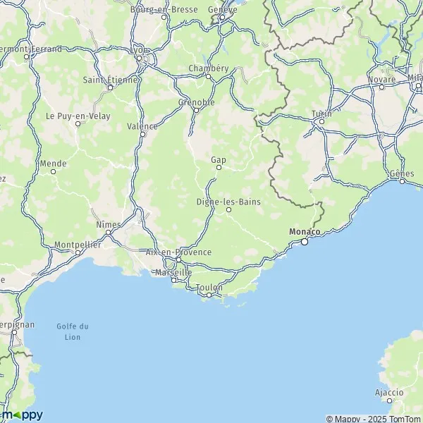 Map of Provence-Alpes-Côte d'Azur : map of Provence-Alpes-Côte d'Azur ...