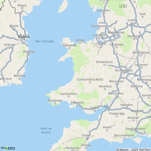 Map of Wales : map of Wales and practical information - Mappy