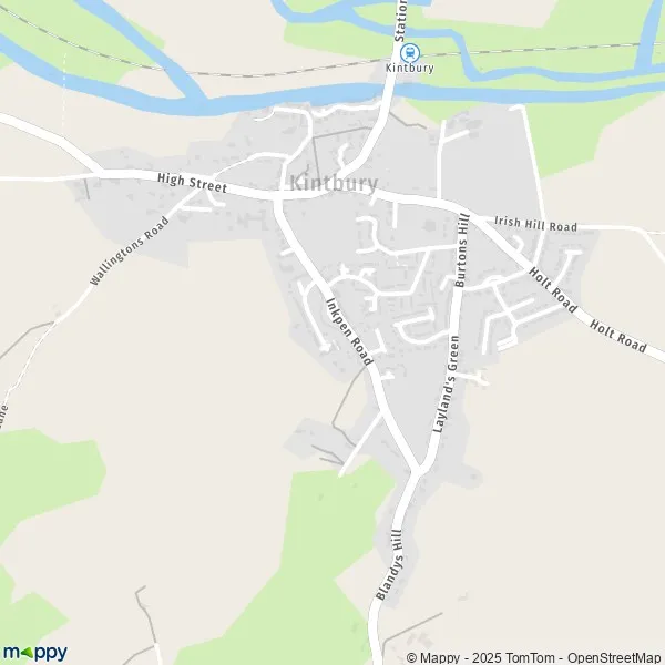 Map Kintbury: map of Kintbury (RG17 9) and practical information