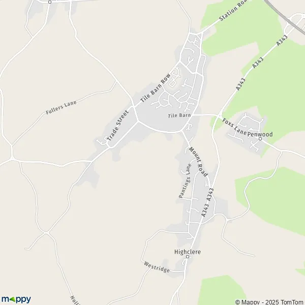 Map Highclere: map of Highclere (RG20 9) and practical information