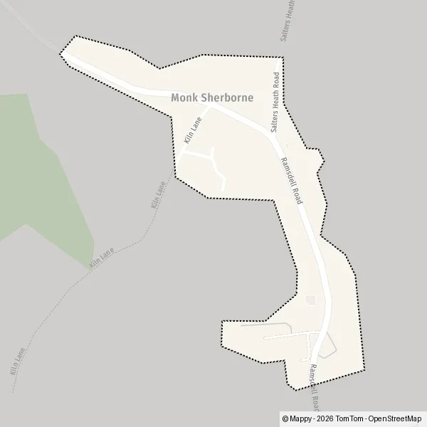 Map Monk Sherborne: map of Monk Sherborne (RG26 5) and practical ...