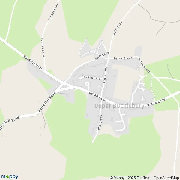 Map Upper Bucklebury: map of Upper Bucklebury (RG7 6) and practical ...