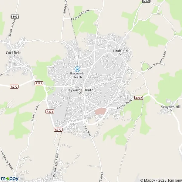 Map Haywards Heath: map of Haywards Heath (RH16 4) and practical ...