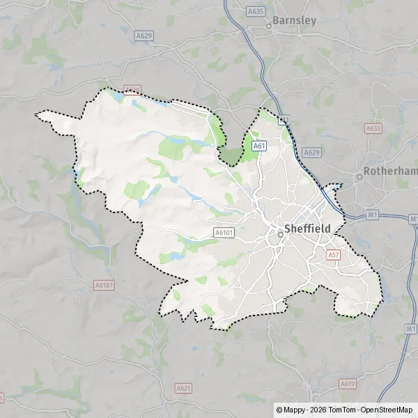 Map Sheffield: map of Sheffield (S17 3) and practical information