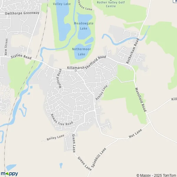 Map Killamarsh: map of Killamarsh (S21 1) and practical information