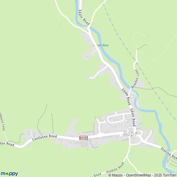 Map Hope: map of Hope (S33 6) and practical information