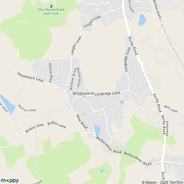 Map Wingerworth: map of Wingerworth (S42 6) and practical information