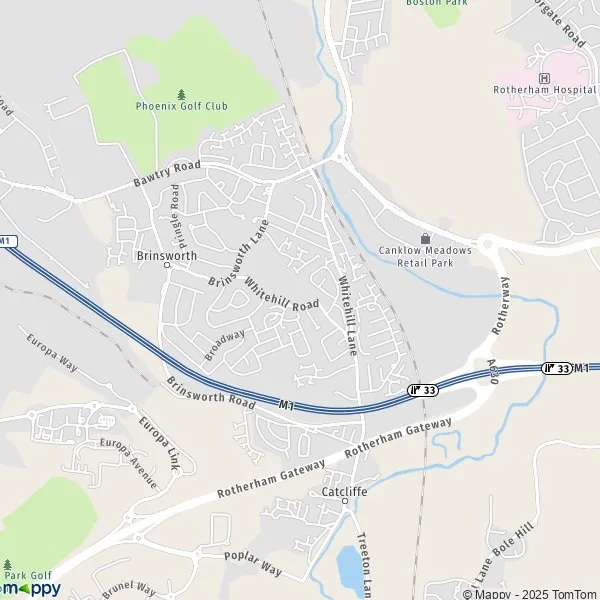 Map Brinsworth: map of Brinsworth (S60 5) and practical information