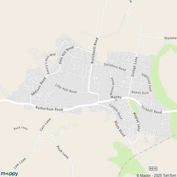 Map Maltby: map of Maltby (S66 7) and practical information