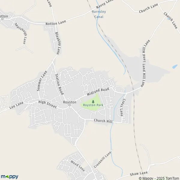 Map Royston: map of Royston (S71 4) and practical information