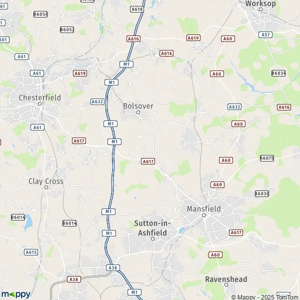 Map Bolsover: map of Bolsover (S80 4) and practical information