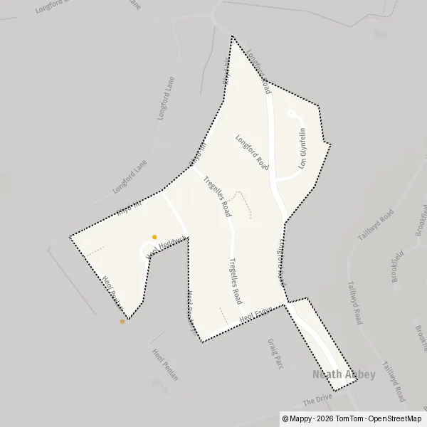 Map Neath Port Talbot: map of Neath Port Talbot (SA10 9) and practical ...