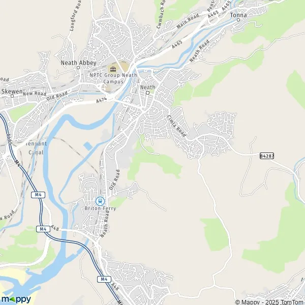 Map Neath Port Talbot: map of Neath Port Talbot (SA11 1) and practical ...