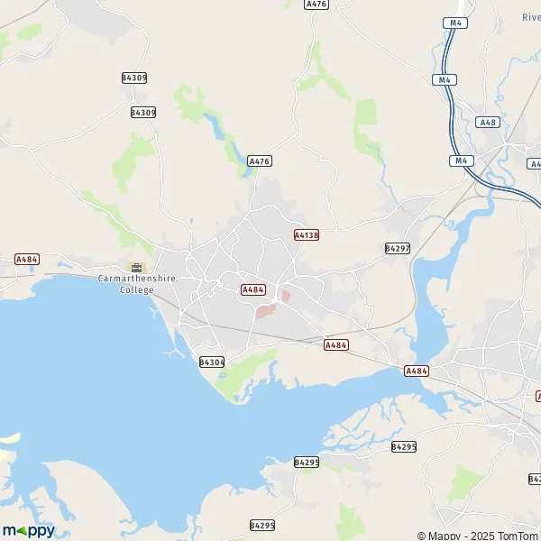 Map Llanelli: map of Llanelli (SA15 1) and practical information