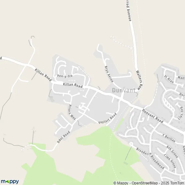 Map Dunvant: map of Dunvant (SA2 7) and practical information