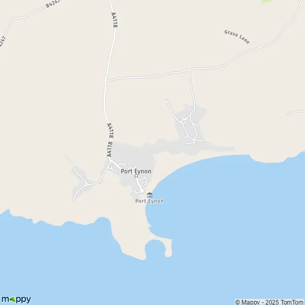Map Port Eynon: map of Port Eynon (SA3 1) and practical information