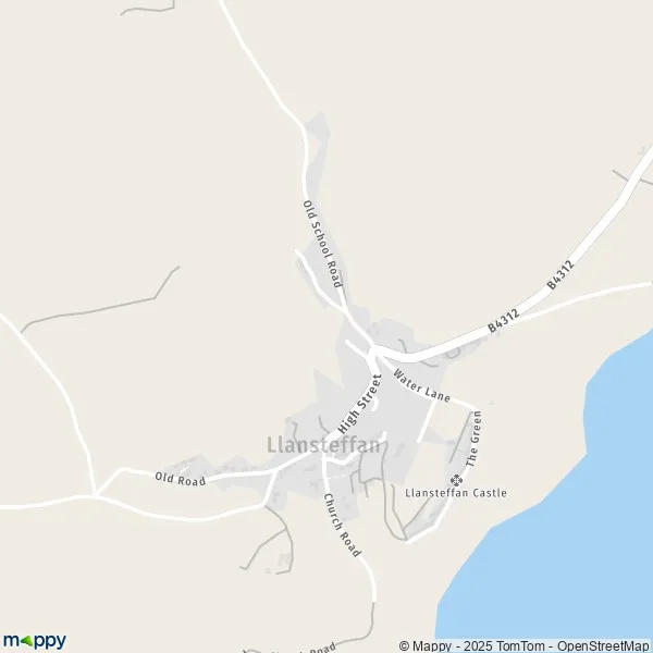 Map Llansteffan: map of Llansteffan (SA33 5) and practical information