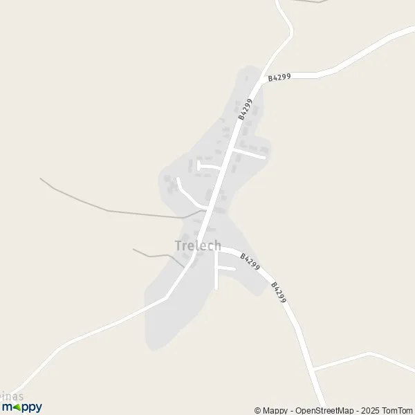 Map Trelech: map of Trelech (SA33 6) and practical information