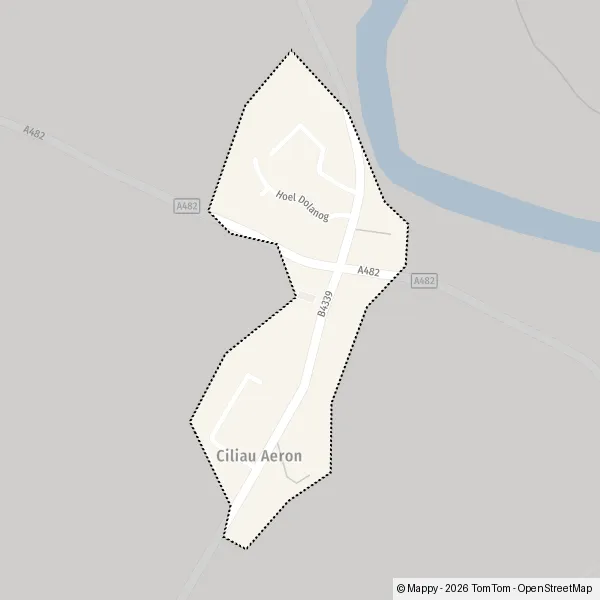 Map Ciliau Aeron: map of Ciliau Aeron (SA48 7) and practical information