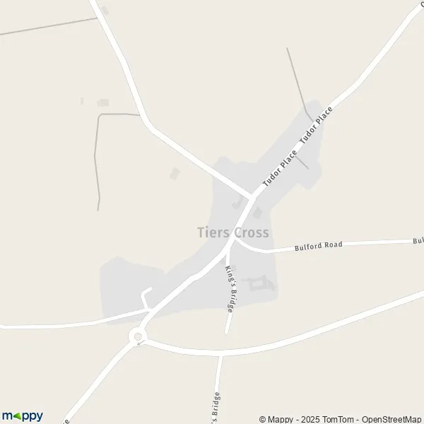 Map Tiers Cross: map of Tiers Cross (SA62 3) and practical information