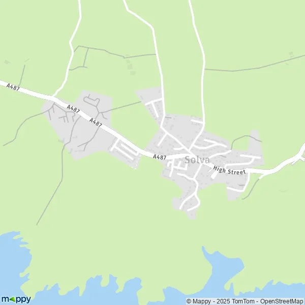 Map Solva: map of Solva (SA62 6) and practical information