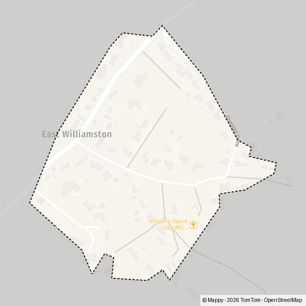 Map East Williamston: map of East Williamston (SA70 8) and practical ...