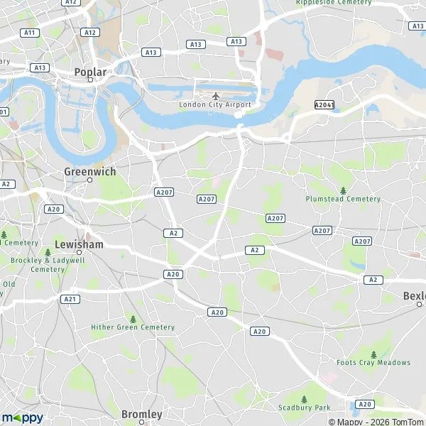 Map Greenwich: map of Greenwich (SE18 1HH) and practical information