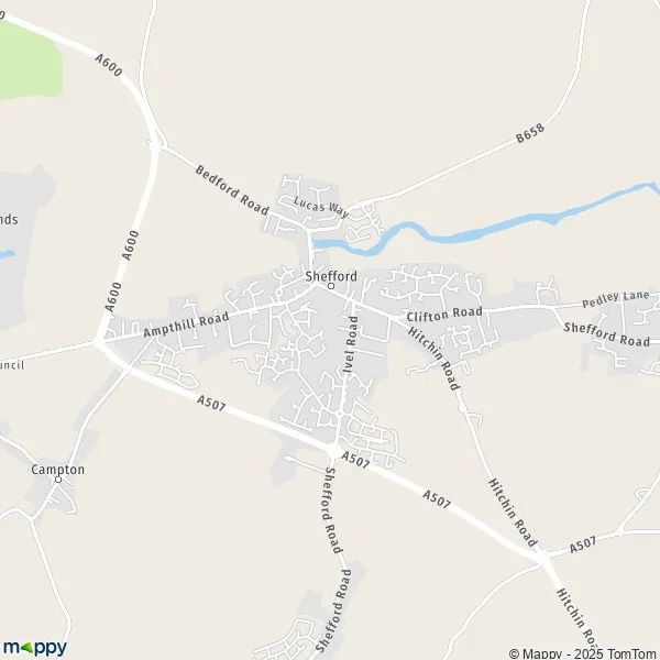 Map Shefford: map of Shefford (SG17 5) and practical information