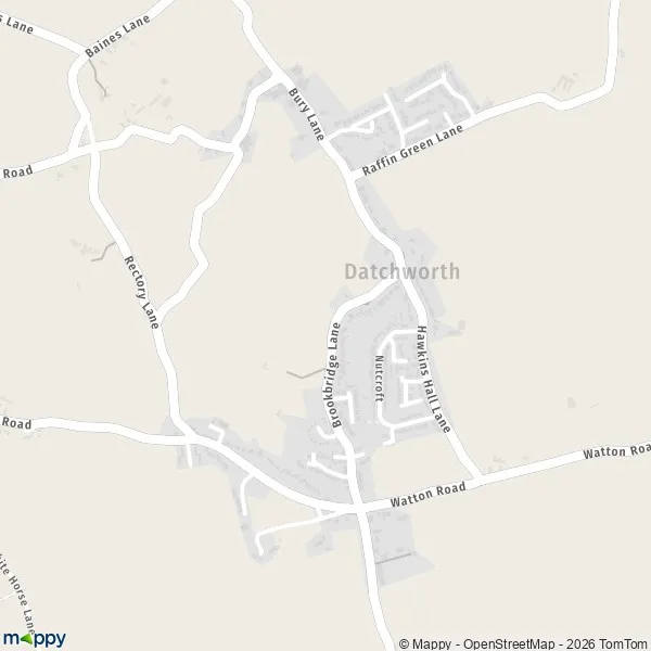 Map Datchworth: map of Datchworth (SG3 6) and practical information